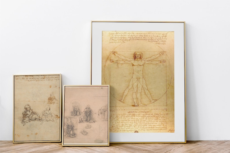 Leonardo Da Vinci Prints: Mona Lisa, Vitruvian Man, Last Supper ...