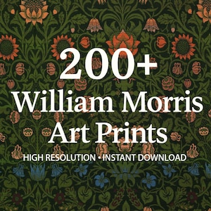 William Morris Art Nouveau Print Set: 200+ Floral & Botanical Designs ...
