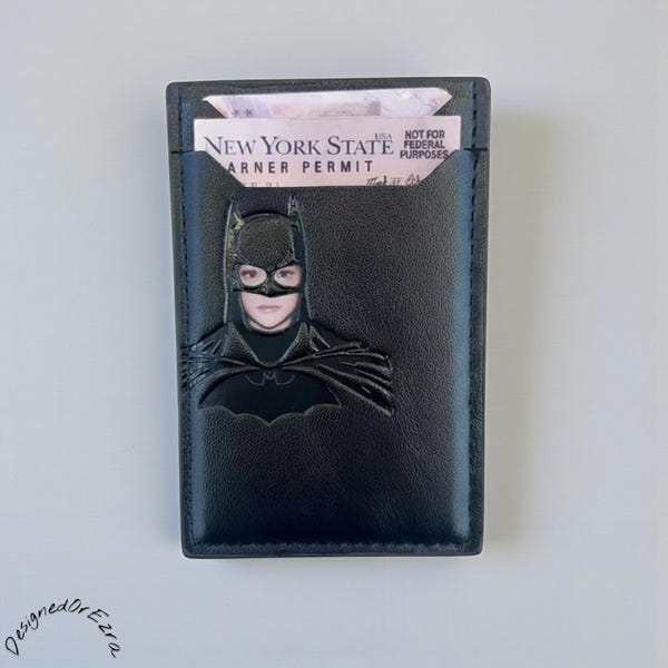 Bat Man Id Wallet - Etsy