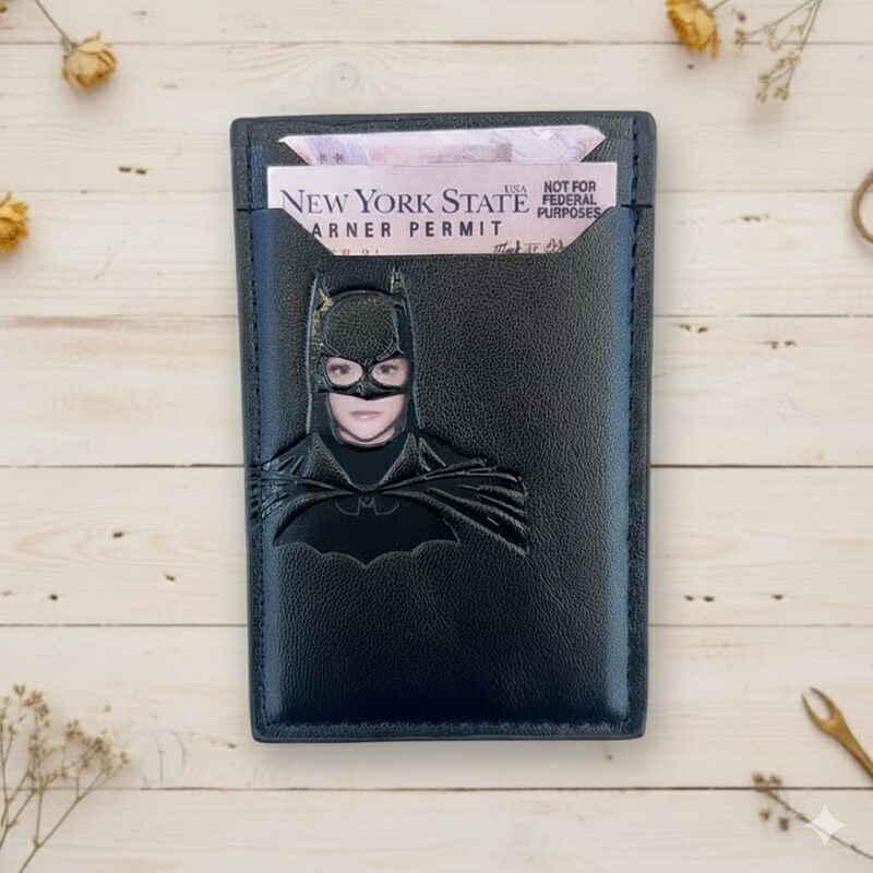 Bat Man Id Wallet - Etsy