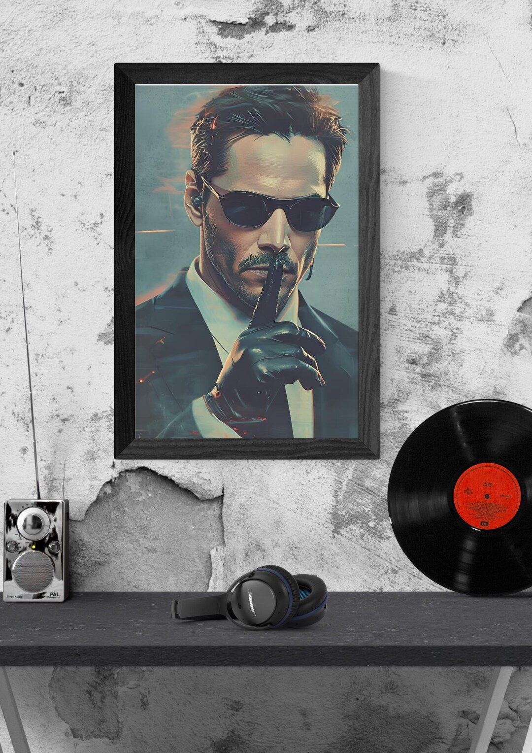 Iconic Keanu Reeves Poster, Movie Star Décor, Film Buff Gift, Actor ...