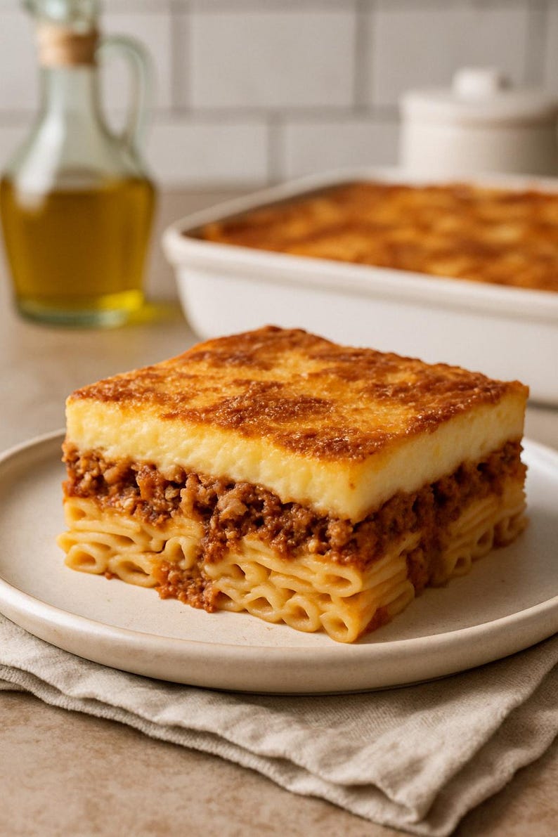 BEST Traditional Greek Pastitsio | Greek Lasagna | Comfort Food Classic ...