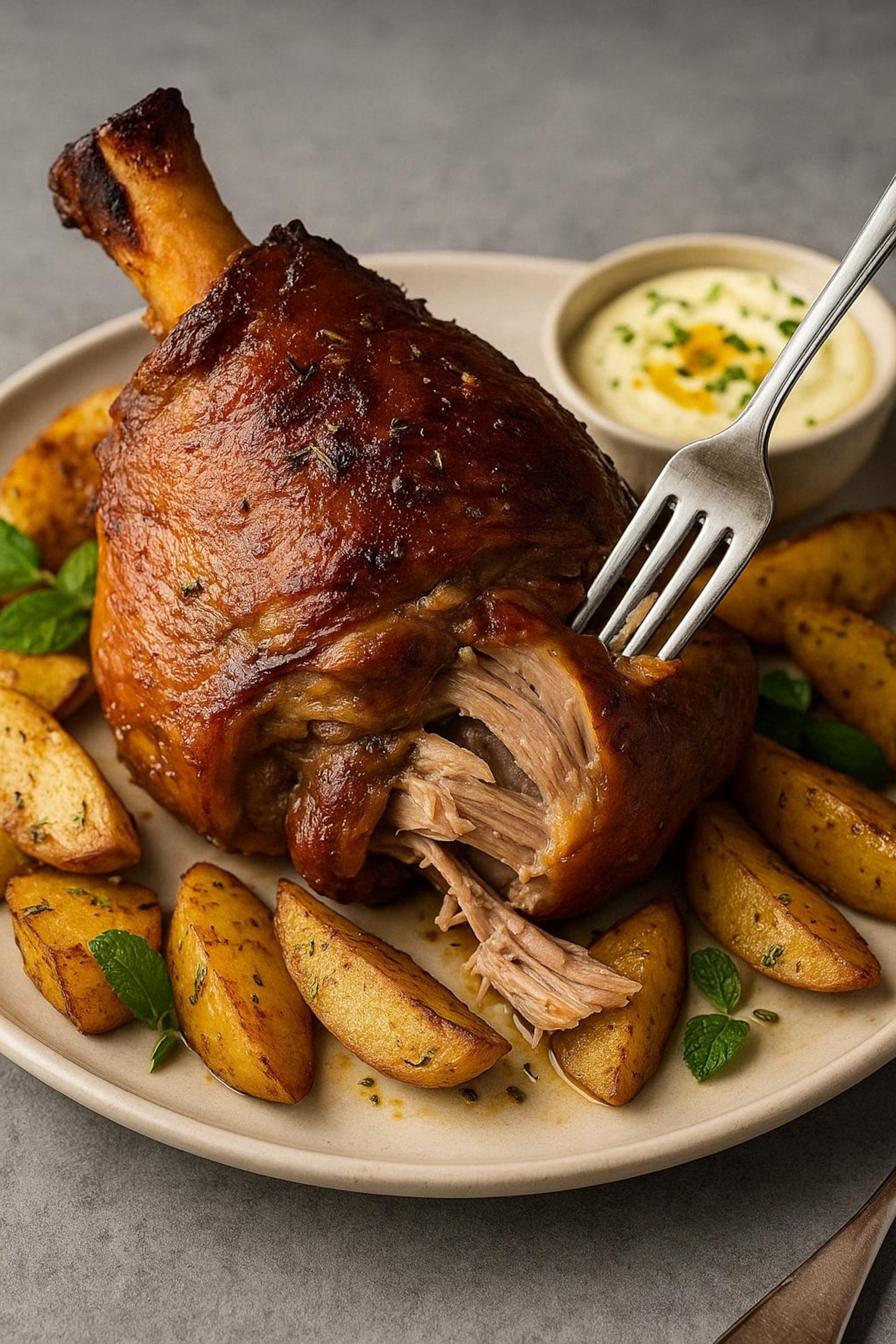 BEST Roast Pork Shank With Potatoes | Rustic Dinner Recipe | Instant ...