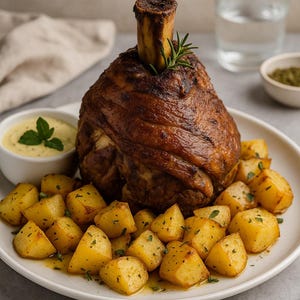 BEST Roast Pork Shank With Potatoes | Rustic Dinner Recipe | Instant ...