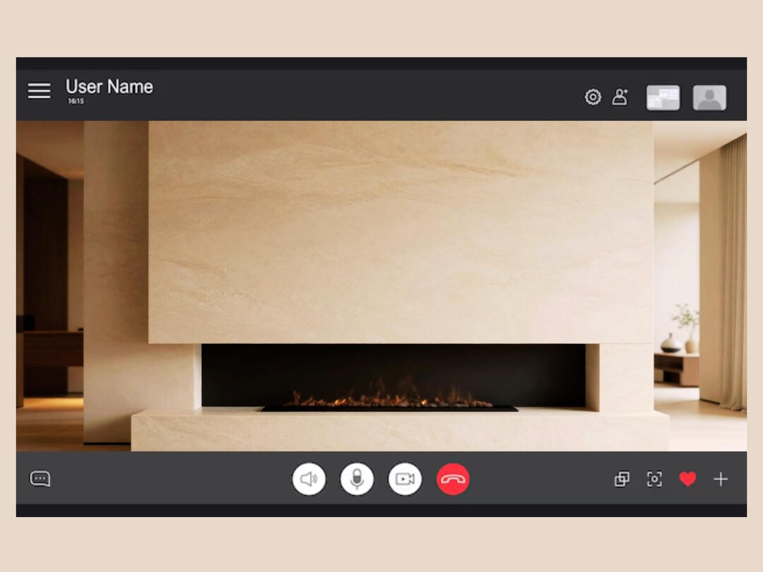 Minimalist Zoom Background, Neutral Home Office, Professional (digital ...
