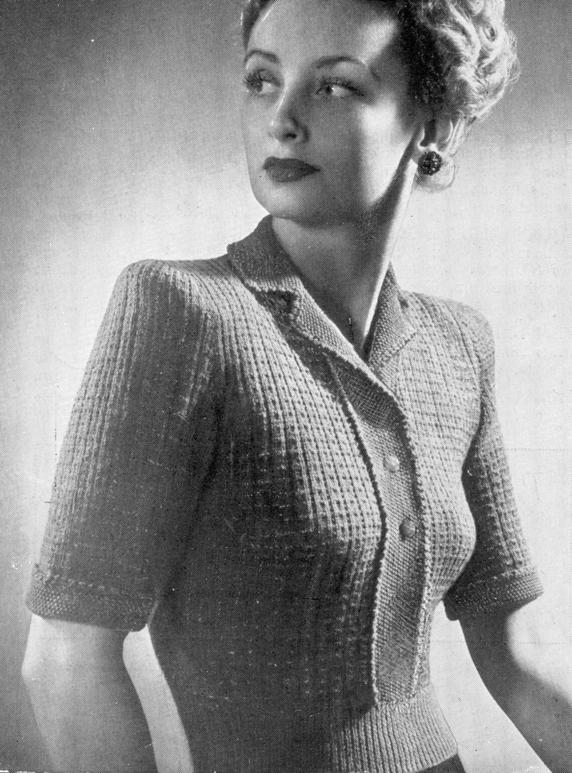 Tailored Style With Fancy Rib Blouse Jumper Ladies 34 to - Etsy