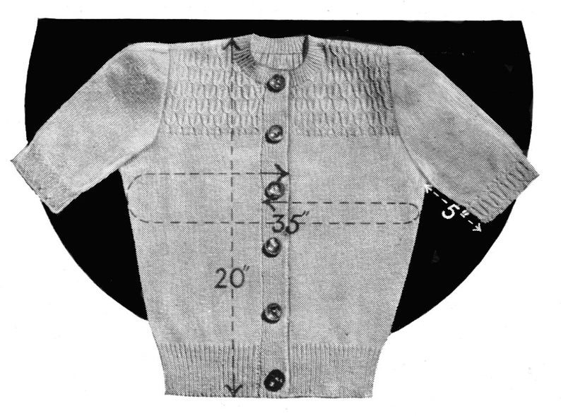 Lovely Smocked Blouse Cardigan 35 Bust Weldons 270 1940s - Etsy