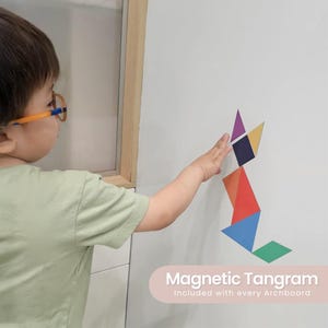 Magnetic Arch Chalkboard 30×45 in | Montessori Wall Decal for Kids ...