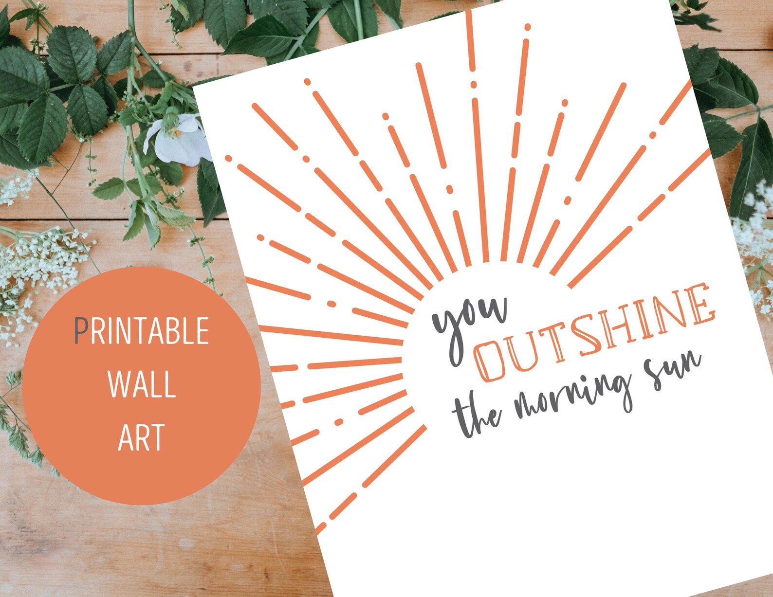 Hamilton Quote Print you Outshine the Morning Sun - Etsy