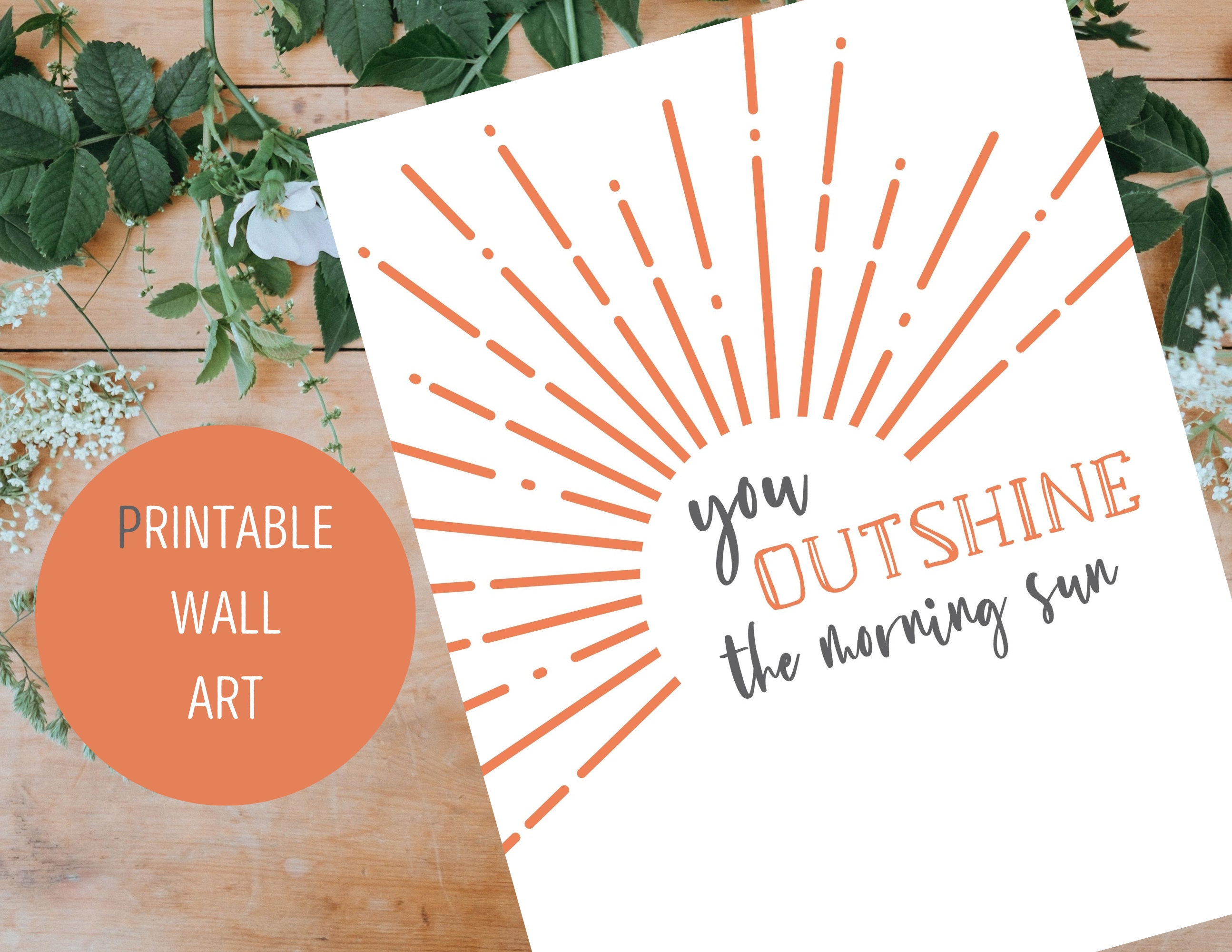 Hamilton Quote Print you Outshine the Morning Sun - Etsy