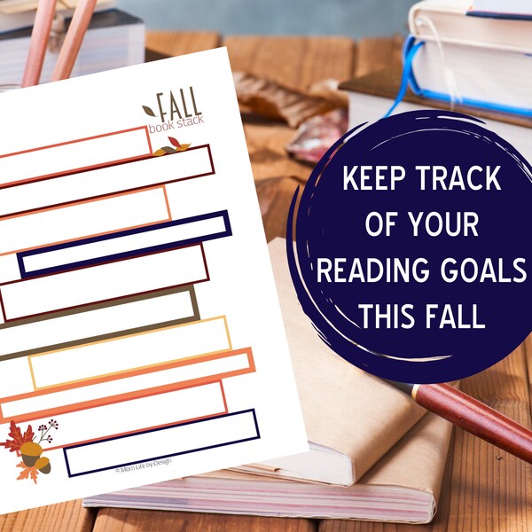 Fall Book Stack - Etsy