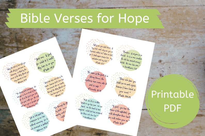 Bible Verse Printable Set / Printable Scripture Memory Cards / Digital ...