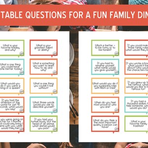 50 Questions for Family to Get Kids Talking for Family Dinner Talks ...
