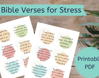 Scripture Memory Card Digital Download With Bible Verses for | Etsy