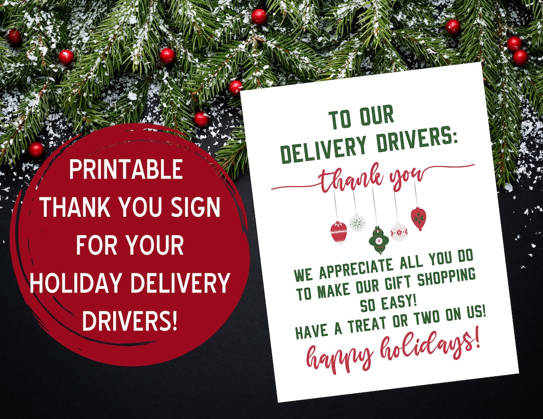 Christmas Package Delivery Thank You, Fedex, UPS, USPS, Amazon Delivery ...