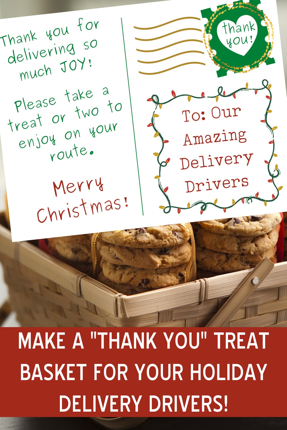 Make a Thank You Treat Basket for Your Amazon, UPS, Fedex, and USPS ...