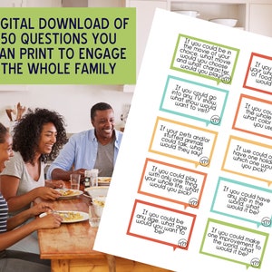 50 Questions for Family to Get Kids Talking for Family Dinner Talks ...