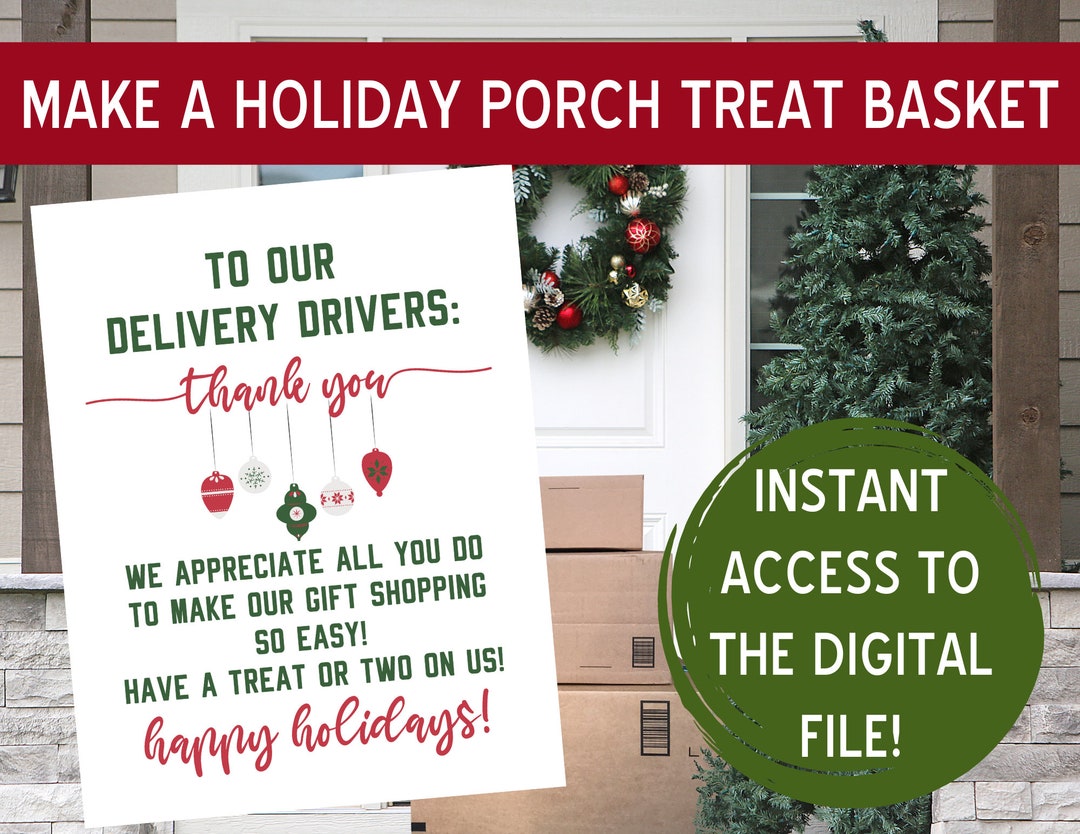 Christmas Package Delivery Thank You, Fedex, UPS, USPS, Amazon Delivery ...