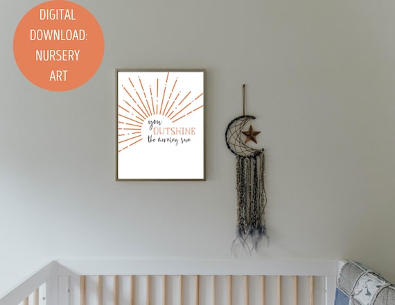 Hamilton Quote Print you Outshine the Morning Sun | Etsy