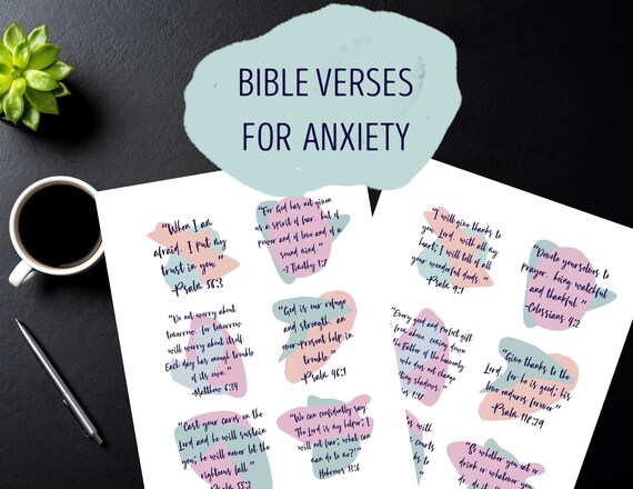 Scripture Memory Card Digital Download With Bible Verses for | Etsy