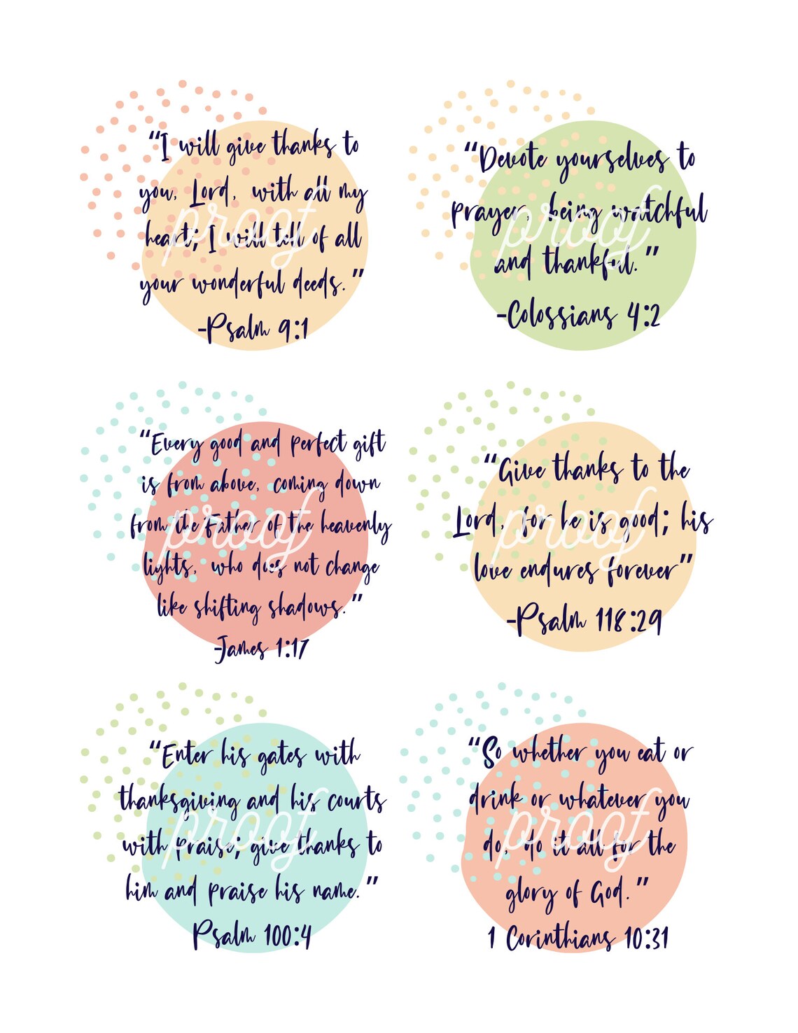 Scripture Memory Card Digital Download With Bible Verses for Stress ...
