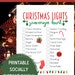 Christmas Lights Checklist, Lockdown Christmas Activity, Family ...
