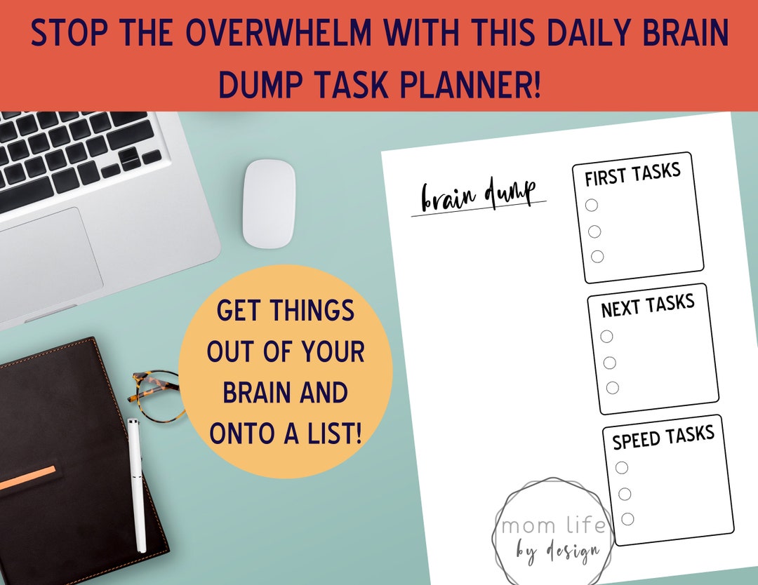 Brain Dump Printable to Do List, Get More Done With This Printable ...