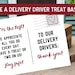 Delivery Driver Treat Basket Printable Sign, Take a Treat Sign for ...