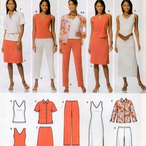 Misses' Two-piece Dress Sewing Pattern Simplicity 9912 - Etsy