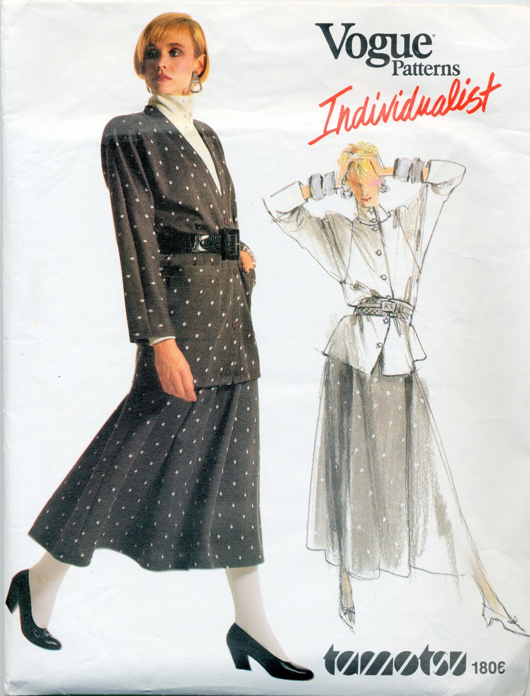 Tamotsu Designer Jacket, Skirt & Top Sewing Pattern - Vogue ...
