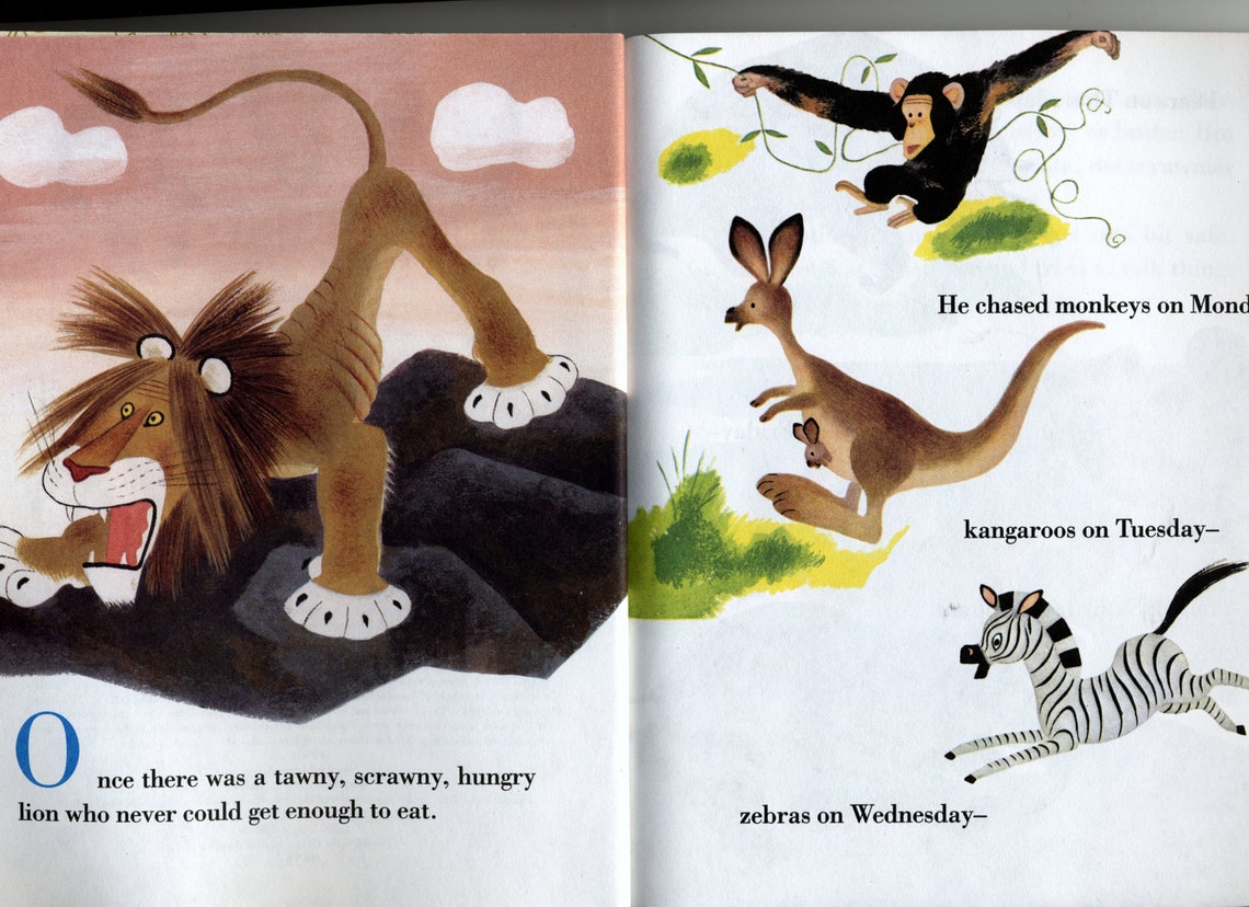 A Little Golden Book Classic Tawny Scrawny Lion - Published 1952 ...