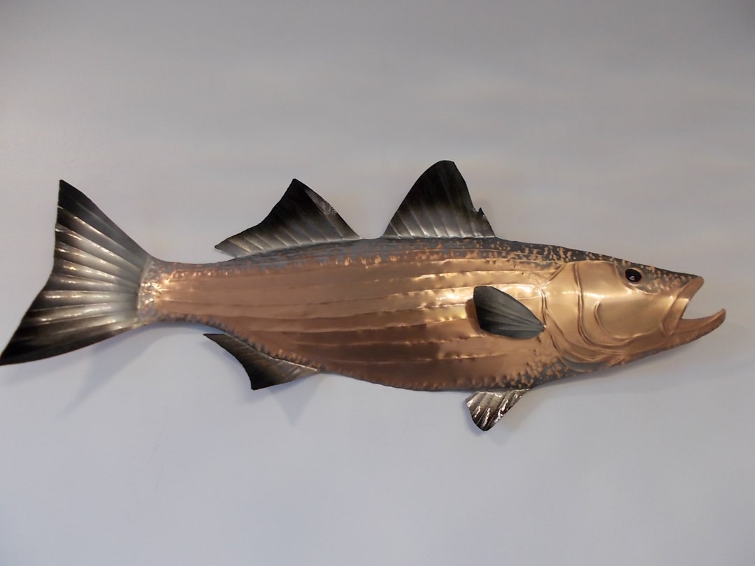 The "striped Bass" Original Copper Sculpture by David Blaine "free ...