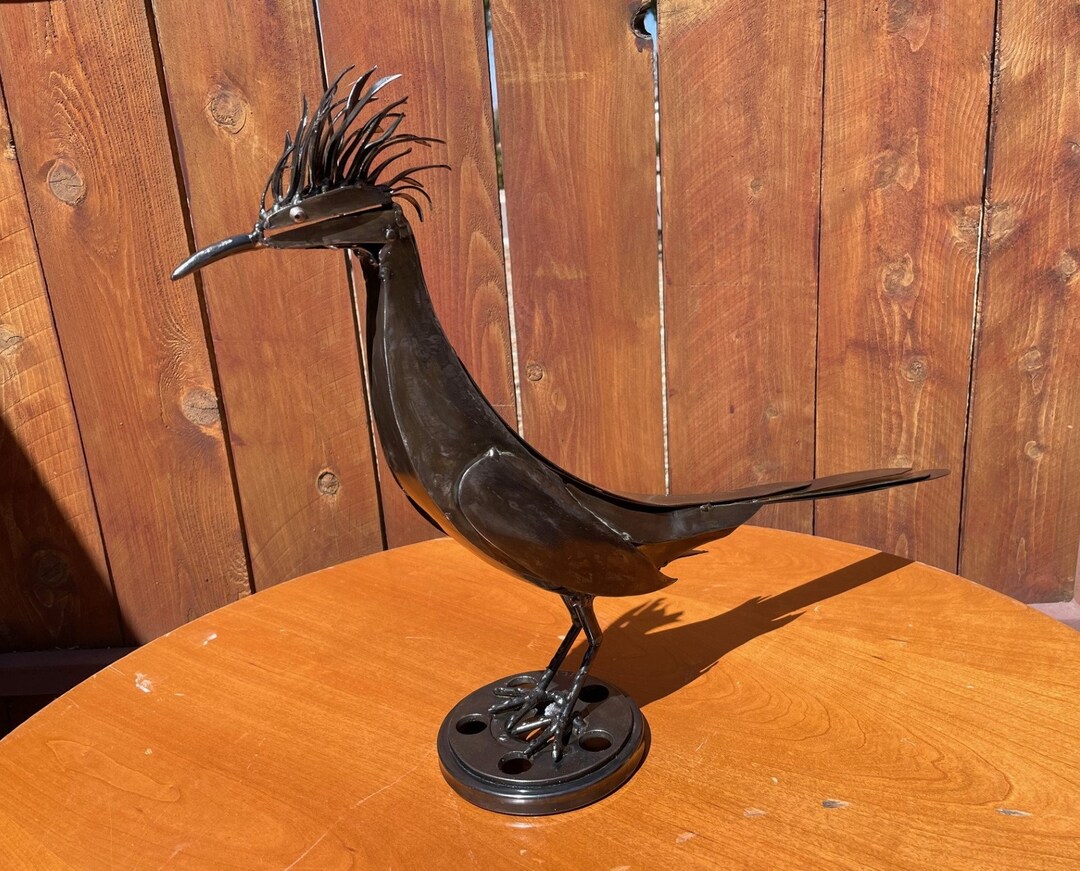 Steel Roadrunner Sculpture - Etsy