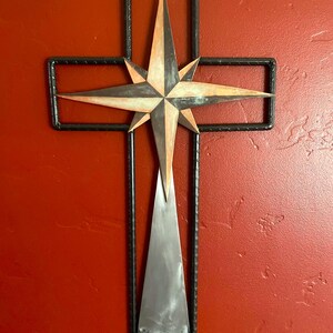Steel Rebar Wall Art Cross - Etsy