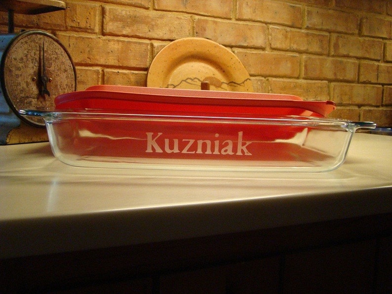 Personalized Pyrex Baking Dish Set Etsy
