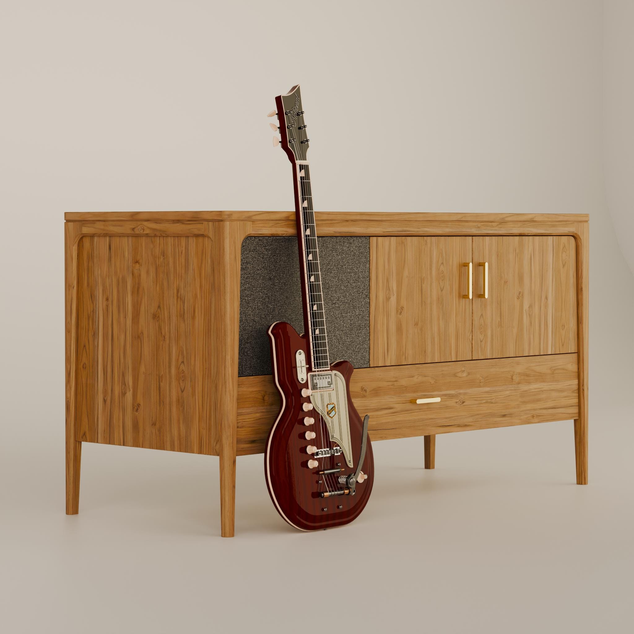 The Serenada | 1x12 Guitar Cabinet Credenza Furniture Made From Solid ...