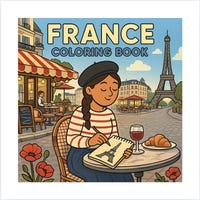 Chateaux of France Coloring Book, 20 Unique Page Coloring Book ...
