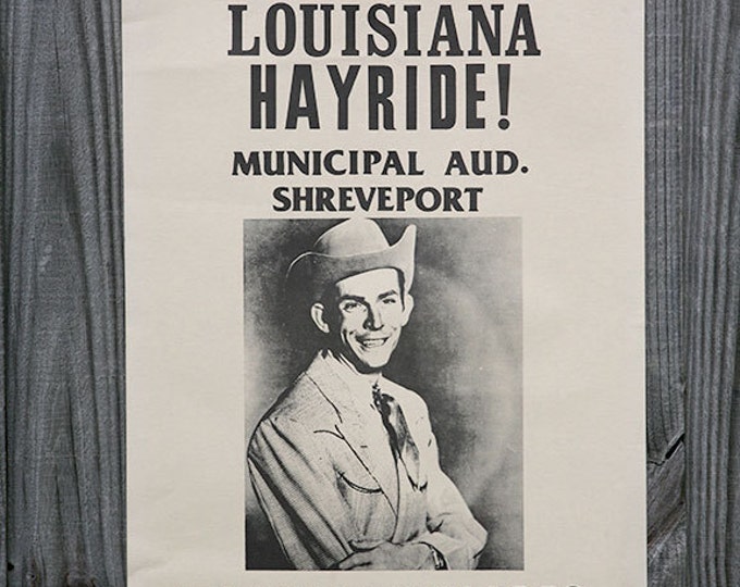 Hank Williams Louisiana Hayride Poster - Etsy