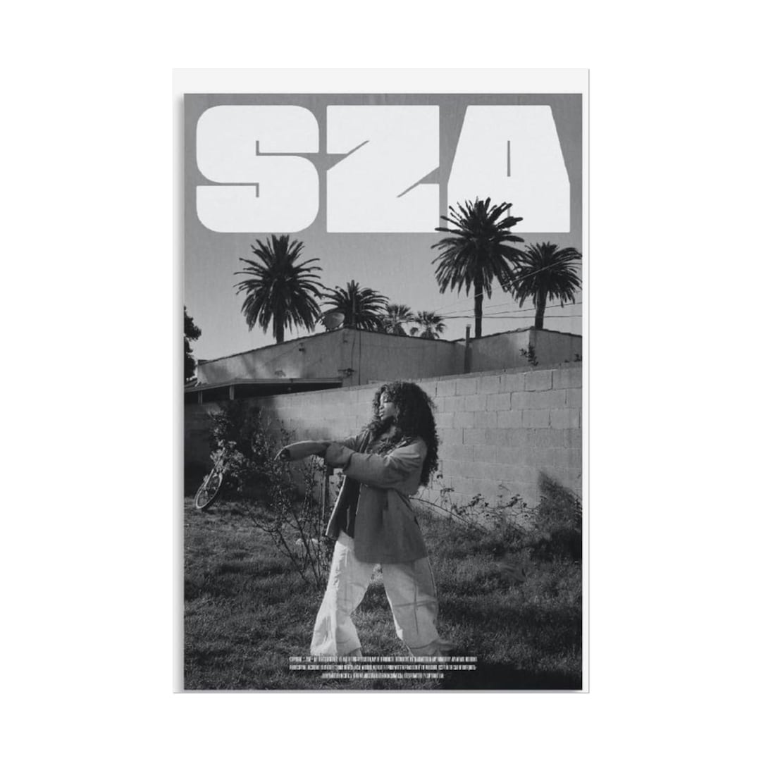 Stylish SZA Rolled Poster, Modern Home Decor, Music Wall Art, Gift for ...