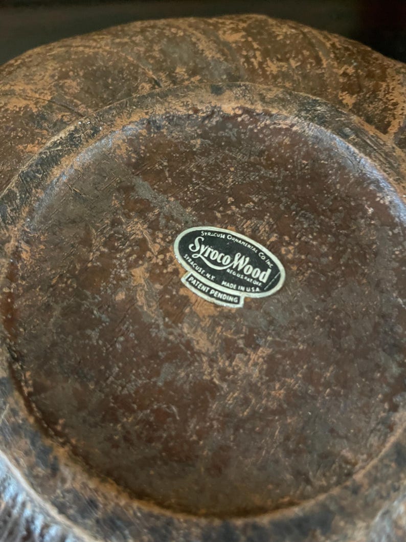 Vintage Syroco Wood Bowl - Etsy