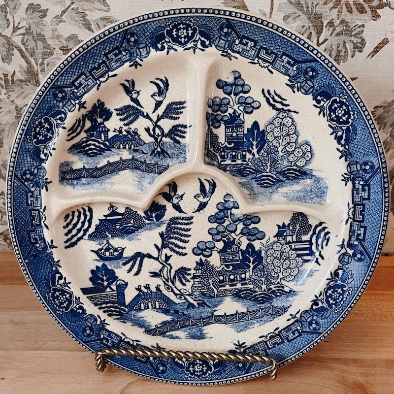 Japan Divided Blue Willow - Etsy