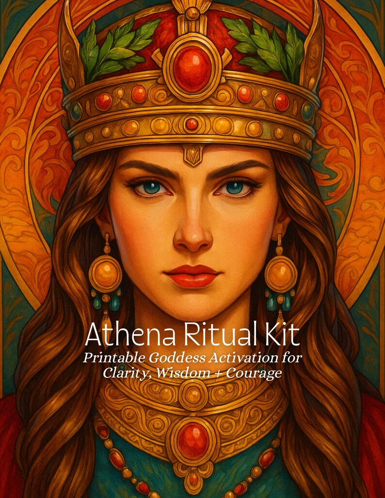 Athena Ritual Kit | Printable Goddess Activation for Clarity, Wisdom ...