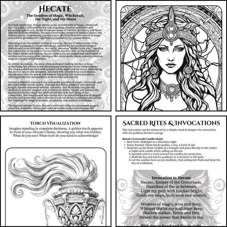 Hecate Goddess Activation for Magic, Crossroads and Transformation - Etsy