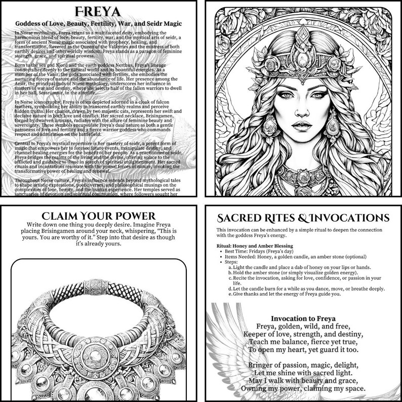Freya Goddess Activation for Love, Beauty & Inner Strength - Etsy