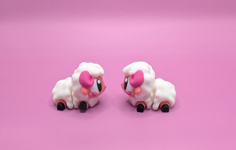 3D Printed Articulating Sheep Fidget Toy | Cute Farm Animal Desk Buddy ...