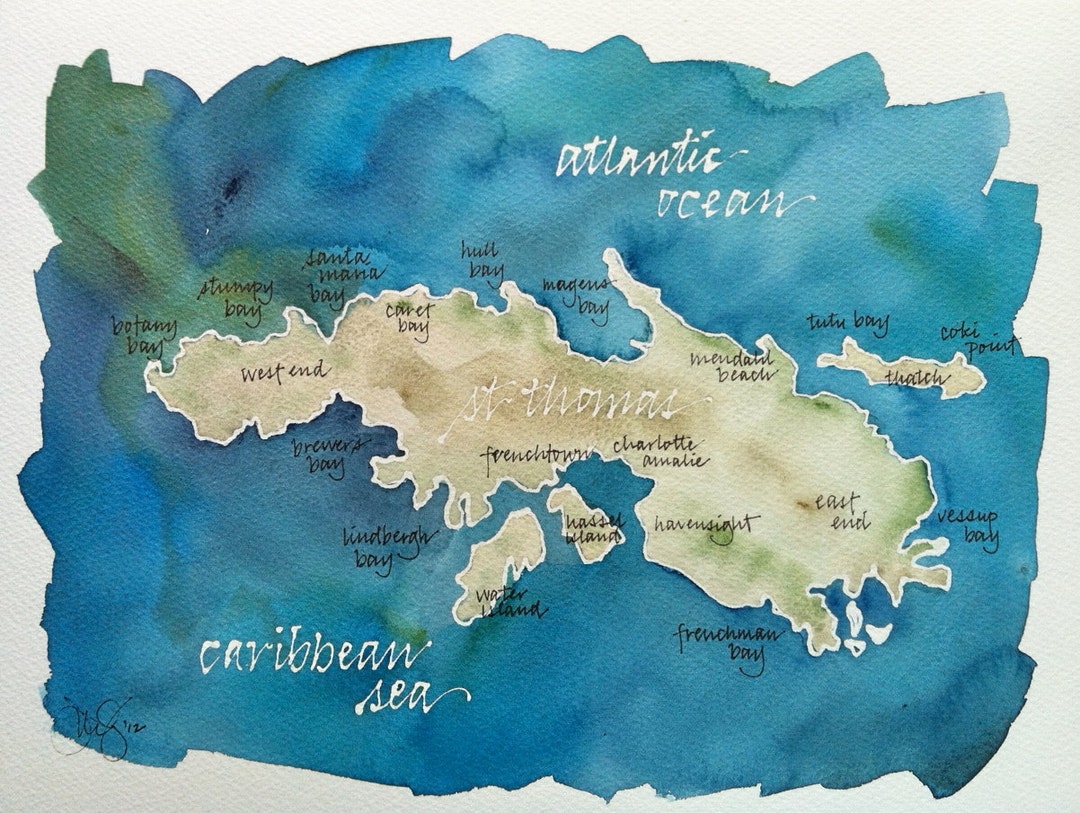 CUSTOM Destination Plus Digital Map: Original Painting Plus Digital PDF ...