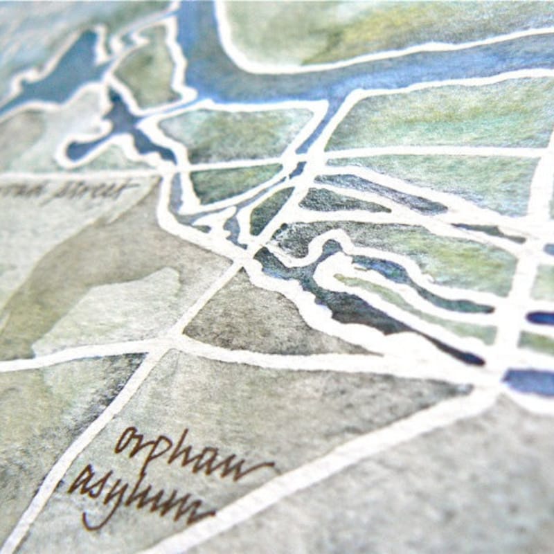 Watercolor Map - Etsy