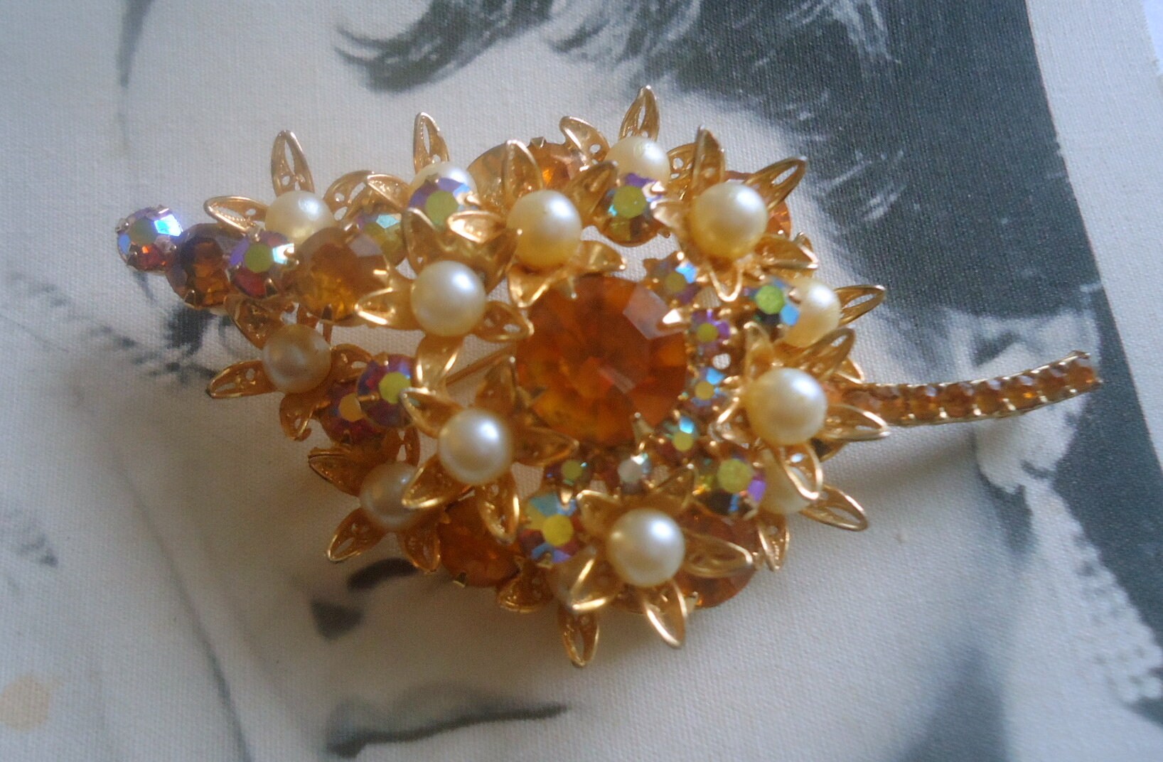 Delizza and Elster A/k/a Juliana Pearl, Citrine Chaton and Flower ...