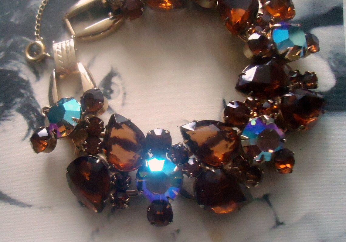 Delizza and Elster A/k/a Juliana Opulent Open Back Cognac Pear Shaped ...