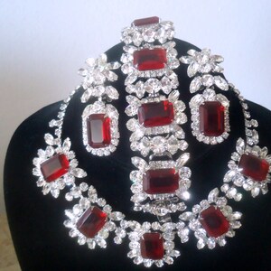 Delizza and Elster A/k/a Juliana Flawed Ruby Rubinite Necklace Bracelet ...